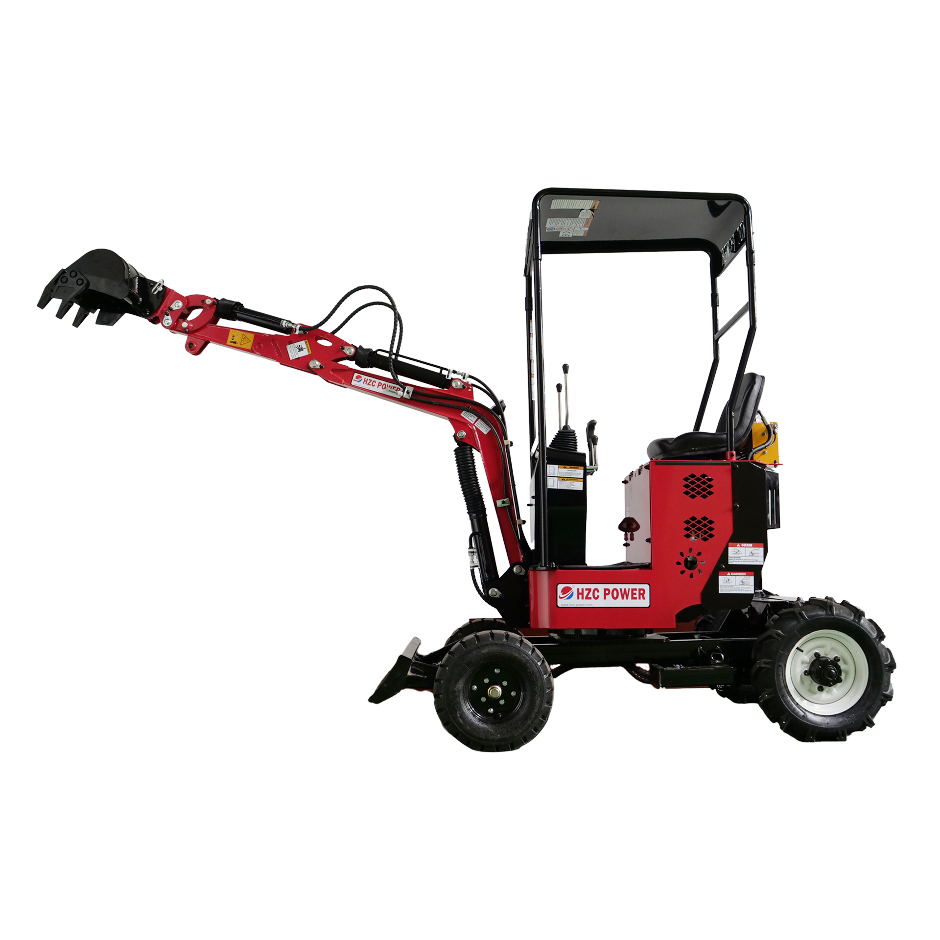 4 Wheel Excavator, Petrol Engine & Adjustable Chassis